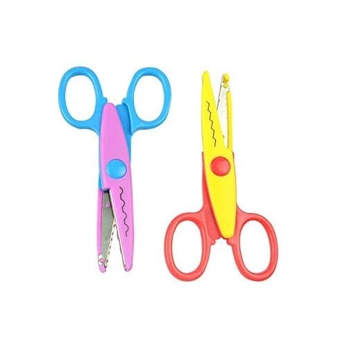 SOL PRO Art and Craft Kids Zig zag Scissors, Safety Scissors, Design ...