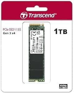 Amazon.com: Transcend 1TB MTE115S NVMe Internal SSD - Gen3 x4 PCIe M.2 2280, Up to 3,200MB/s ...