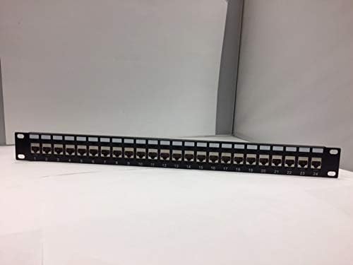 Amazon.com: Certicable Cat 8 RJ45 Shielded 1U 24 Port Patch Panel ...