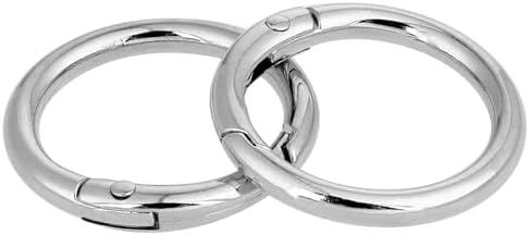 Amazon.com: 16 Pcs Spring O Ring Clip Silver Round Snap Clip Heavy Duty ...
