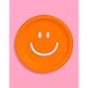 Amazon.com: xo, Fetti Smiley Face Paper Plates - 25 pk, 9" | Birthday ...
