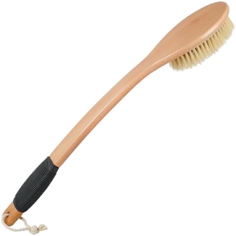 OWIIZI Back Scrubber Brush For Shower, Extra Long Stiff Bristle Body ...