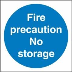 Fire precaution no storage safety sign foam board, Foam board fixed ...