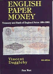English Paper Money: Vincent Duggleby: 9780954345709: Amazon.com: Books