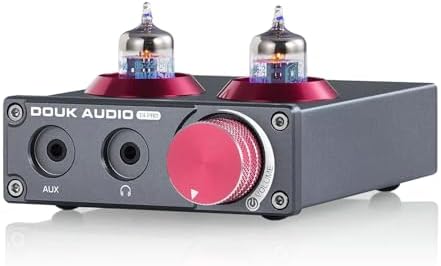 Douk Audio T4 PLUS HiFi JAN5654 Valve Tube Preamp MM/MC Phono Pre ...