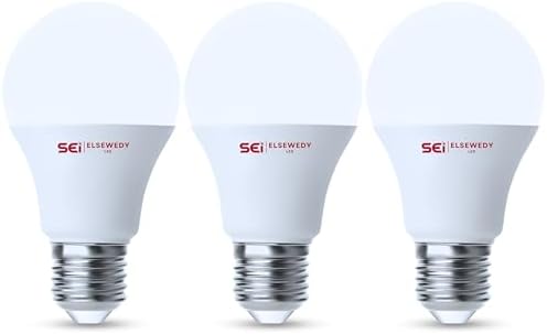 ELSEWEDY Classic LED Bulb E27, 6500 Kelvin, 2300 Lumen (White, 24 Watt ...