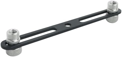 Amazon.com: Rockville ACC-DM Dual Mic Stand Adapter Bar, 5/8" and 3/8 ...