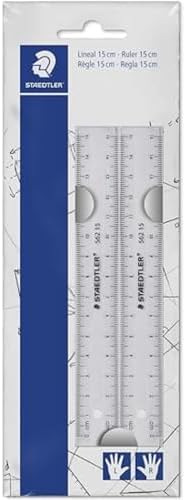 STAEDTLER Plastic Ruler, 15cm (Pack of 2) : Amazon.co.uk: Stationery ...