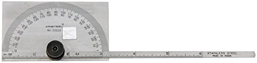 KRISTEEL | Degree Protractor Cum Depth Gauge (Square Head) [Model-1502B ...