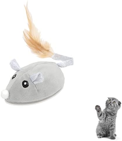 Pawsayes Cat Toys Squeaky Rechargeable Moving Mouse with Dynamic Magic ...