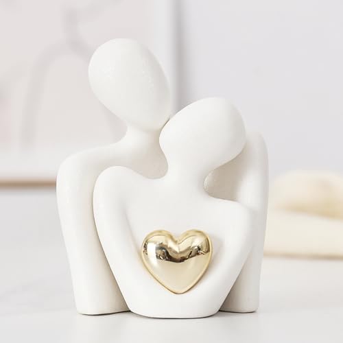 ODMYZG Mini Couple Statue,Couple Hugging Statue,Modern Abstract Art ...