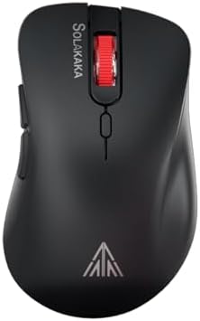 Amazon.com: SOLAKAKA SM66 Black Silent Dual Mode Bluetooth/2.4GHz ...