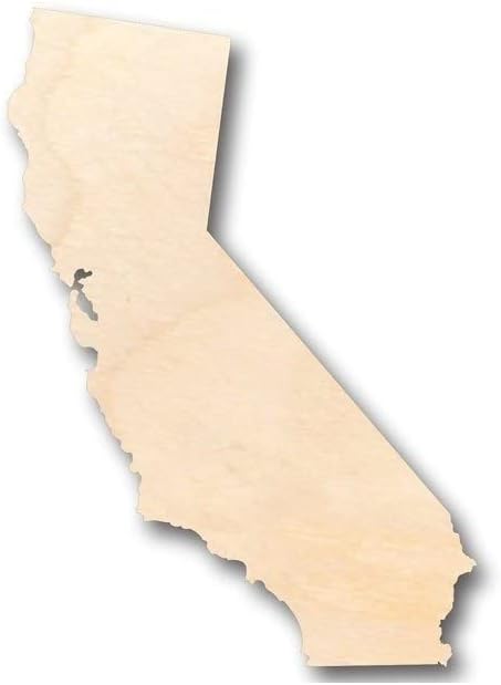 Amazon.com: Unfinished Wood California Shape State Craft up to 46" DIY ...