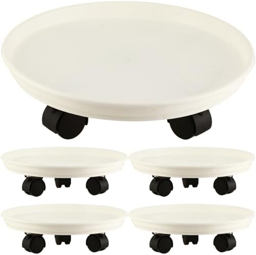 Amazon.com: 5 Packs Extra-large Plant Caddy with Wheels 15" Rolling ...