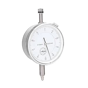 Set of 2 Dials Indicators Gauge, White Face Dial Indicator Professional ...