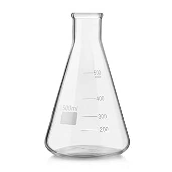 100 ml, Erlenmeyer Flasks, Narrow Mouth, 3.3 Borosilicate Glass ...