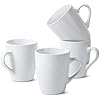 Amazon.com: BTaT- White Coffee Mugs, Set of 4, 12 oz, Fine Bone China ...