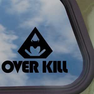 Amazon.com: Overkill Rock Band Over Kill Black Decal Window Sticker ...