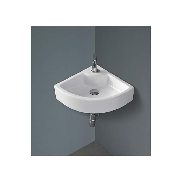 Buy Zoyo Cera Soyo Ceramic Wall Hung Wash Basin Dimension(17x23" Inch ...