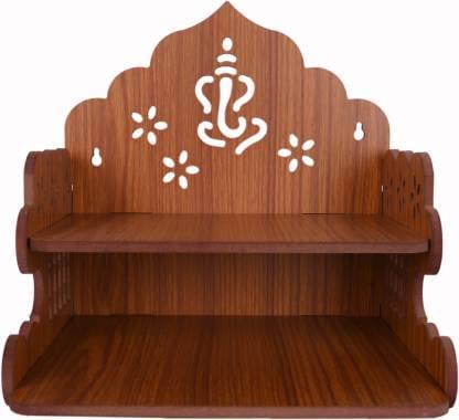 Wooden Wall Mounted Hanging Puja Temple Wood God Stand for Pooja Room ...