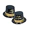 Amazon.com: Beistle 88629-25BK Silver Legacy Topper, 25 Hats Per ...