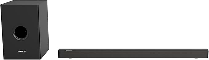 Amazon.com: Hisense HS219 2.1ch Sound Bar with Wireless Subwoofer, 320W ...