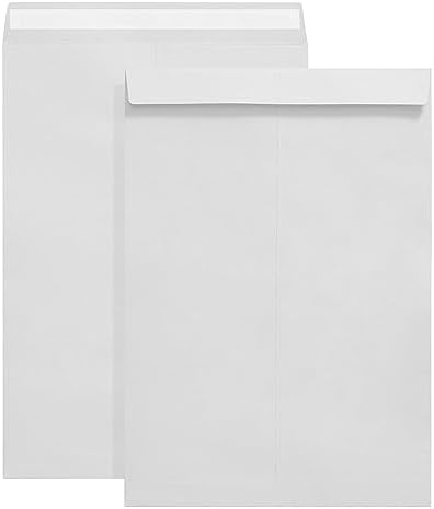 Amazon.com : Tanshuqin 9" x 12.75" White Self-Seal Catalog Envelopes ...