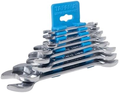 Taparia DEP08HP (8 Pc) Spanner Set-6x7 to 20x22mm Double Side Open End ...