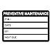 Amazon.com: 2x3 inch Preventive Maintenance Stickers for Machines and ...