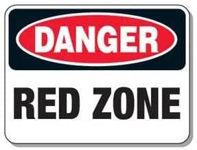 Amazon.com: Danger Red Zone Sign : Industrial & Scientific