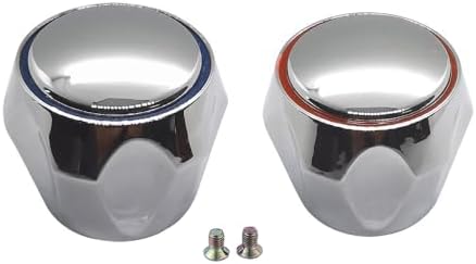 PMTFUMY 2Pcs Replacement Cold & Hot Tap Top Head Covers Bathroom ...