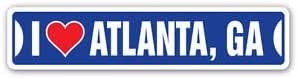 Amazon.com: I LOVE ATLANTA, GEORGIA - 8.25" X 2.0" - Sticker Graphic ...