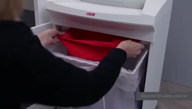 Watch HSM SECURIO B26c Cross-Cut; shreds up to 19 sheets; 14.5-Gallon Capacity Continuous ...