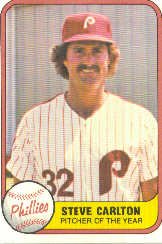 1981 Fleer #6 Steve Carlton Pitcher of the Year: Amazon.com: Books