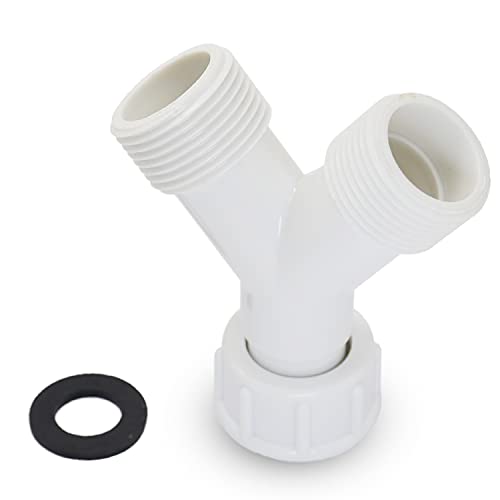 Plastic Appliance Inlet BSP Hose Y-Piece Splitter Connector, 3/4 inch Y ...