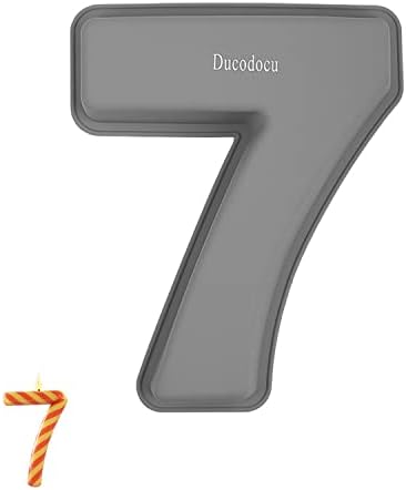 Amazon.com: Ducodocu Silicone Cake Pans 3D Large Number Cake Mould ...