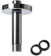 BSTIIU 4 Inch Shower Arm with Flange, Ceiling Mounted Shower Head ...