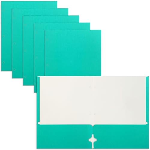 Amazon.com : 2 Pocket Portfolio Folders, 25 Pack, Trendy Cool Colors ...