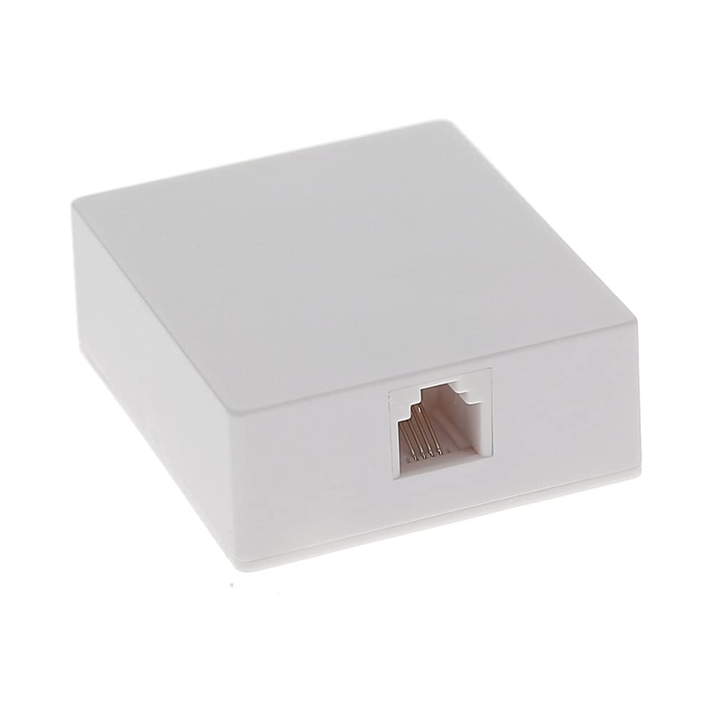 Amazon.com: Beszin (1-Piece) RJ11 (6P4C) Modular Single Port Surface ...