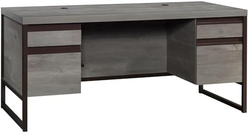 Amazon.com: Sauder Manhattan Gate Engineered Wood Executive Desk in ...