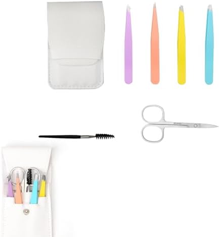 4-Piece Professional Tweezers Set with Case | Stainless Steel | Best ...