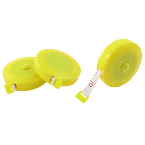 Alcoa Prime3 Pcs Yellow Round Retractable Sewing Measuring Tape Ruler ...