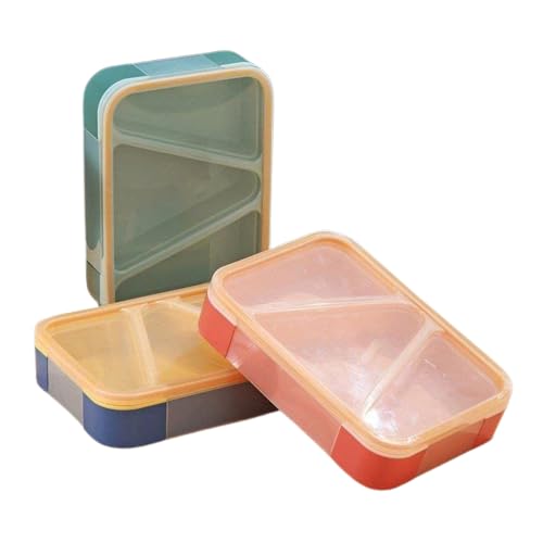 Buy NVF Leak Proof 3 Compartment Lunch Boxes | PP Food Grade Plastic ...
