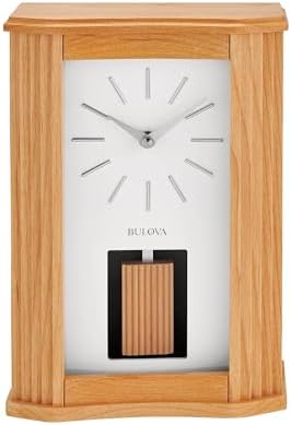 Amazon.com: Bulova Chicago Modern Chime Table Clock, Model B1525 | Mid ...