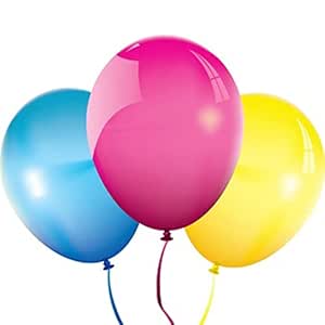 FULLFILLS Regular latex balloons Pack 50 Piece birthday party ...