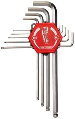 Milwaukee Allen Key Set 1.5 mm - 10 mm 9-Piece Metric, Black : Amazon ...