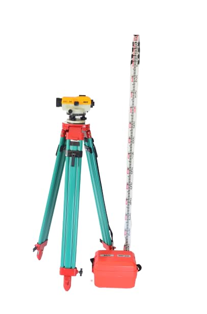 SUN AUTO LEVEL DSC- 240 WITH LEVELING STAFF- 6 MTR & ALUMINIUM TRIPOD ...