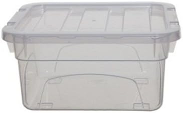 Spacemaster Stackable Storage Box With Lid 18cm x 9cm x 16cm Approx ...