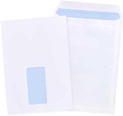 Q-Connect C5 Envelopes Window Pocket Self Seal 90 gsm White (Pack of ...