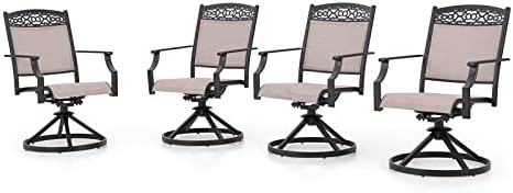 Amazon.com : Dali Swivel Rocker Chair, Cast Aluminum All-Weather ...